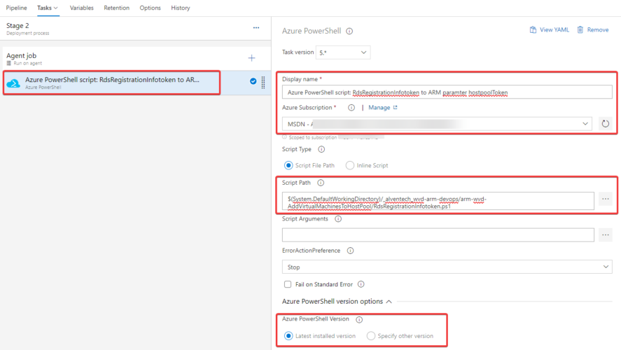 Windows Virtual Desktop with ARM and Azure DevOps